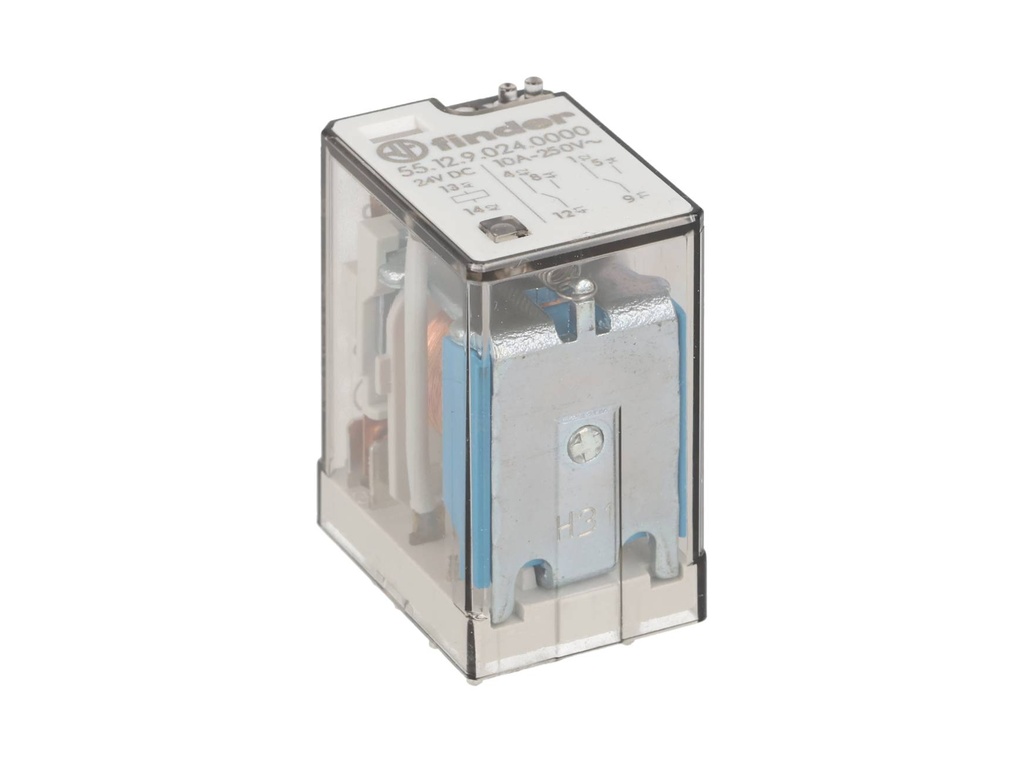 551290240000 — RELEVADOR sin enclavamiento 2 polos bobina 24V dc 10A ...